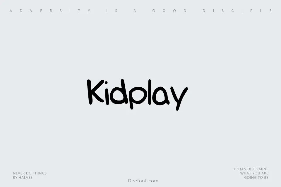 Kidplay Font - Free Download & Preview | Deefont