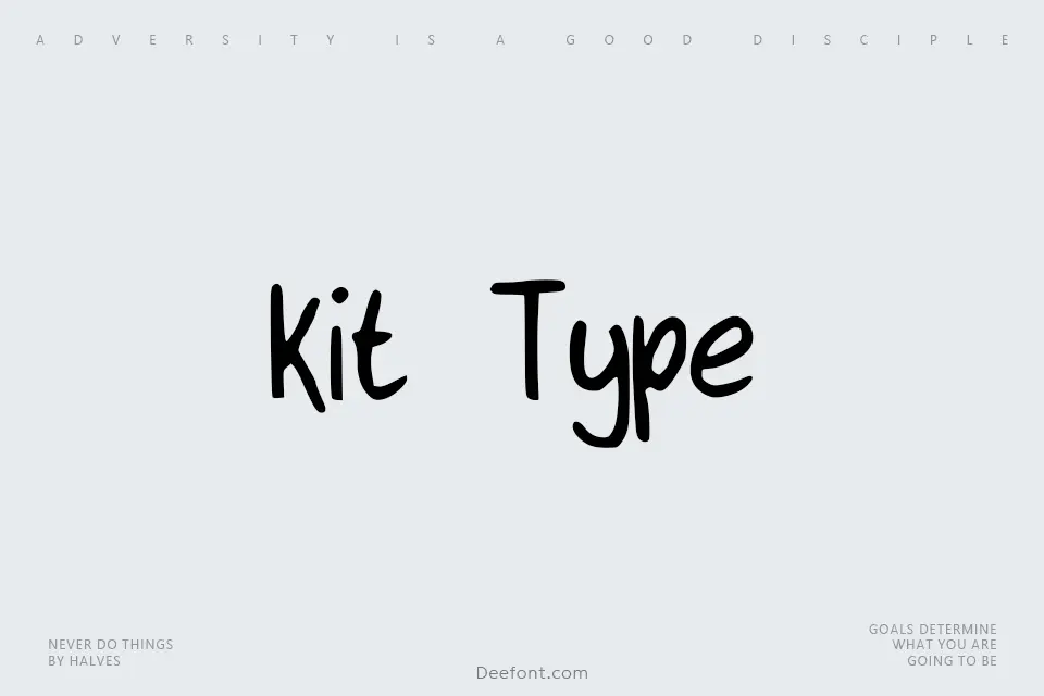 Kit Type Font - Free Download & Preview | Deefont