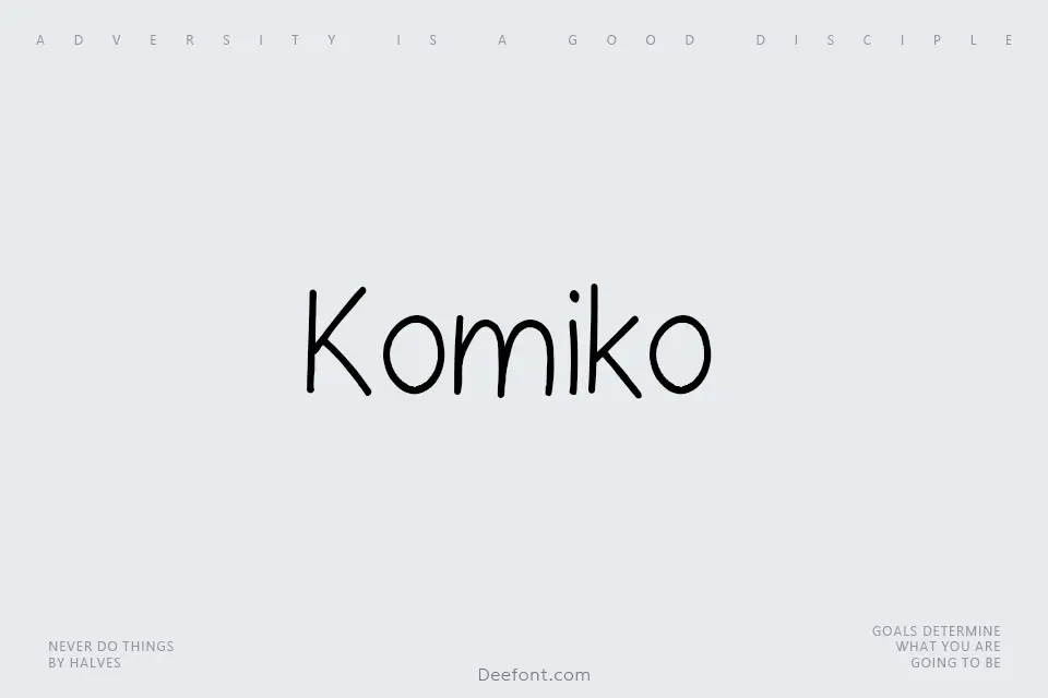 Komiko Font - Free Download & Preview | Deefont
