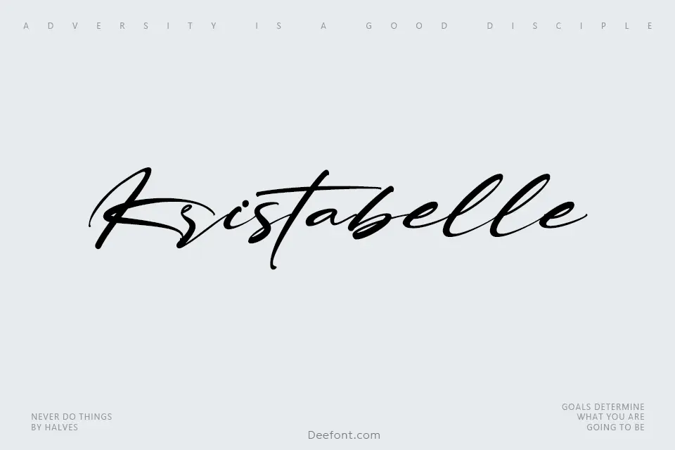Kristabelle Font - Free Download & Preview | Deefont