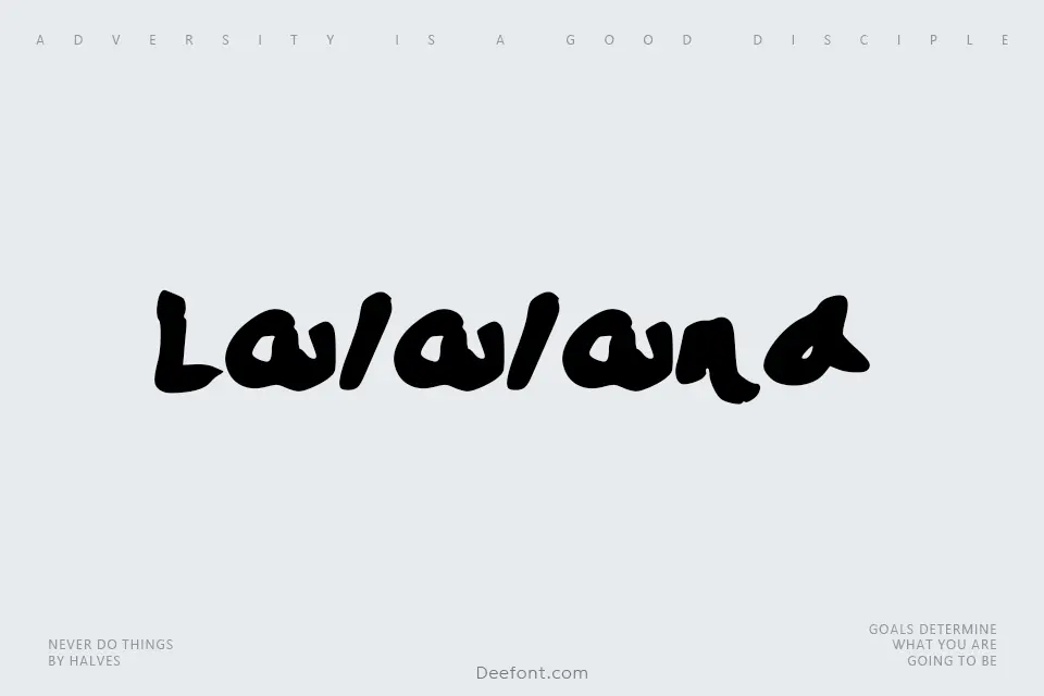 Lalaland Font - Free Download & Preview | Deefont