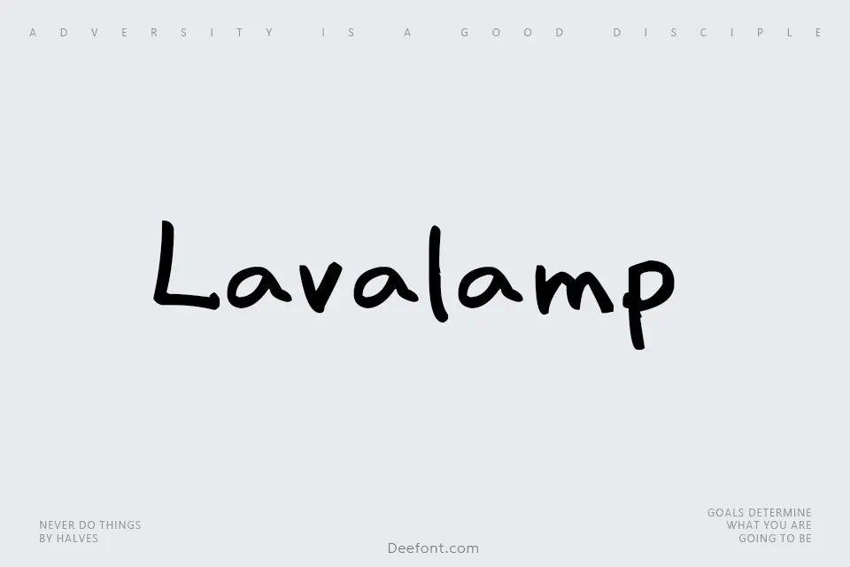 Lavalamp Font - Free Download & Preview | Deefont
