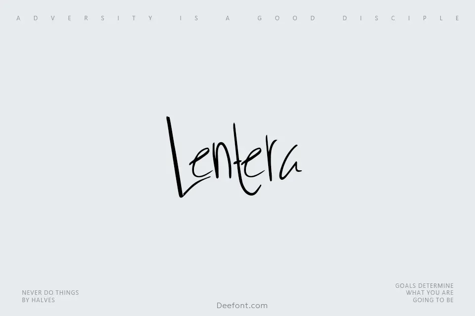 Lentera Font - Free Download & Preview | Deefont