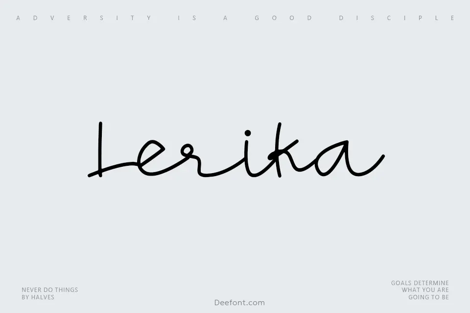 Lerika Font - Free Download & Preview | Deefont