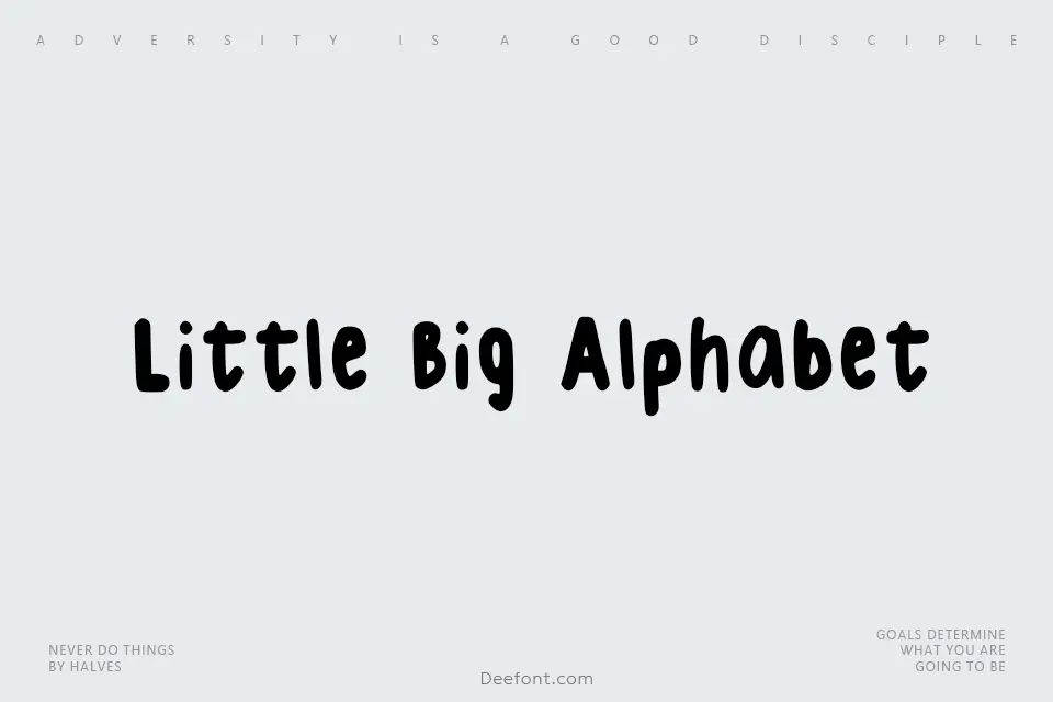 Little Big Alphabet Font - Free Download & Preview | Deefont
