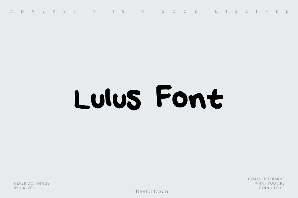 Lulus Font Font - Free Download & Preview | Deefont