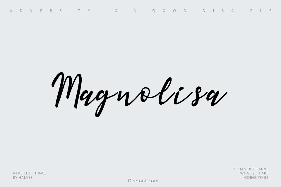 Magnolisa Font - Free Download & Preview | Deefont