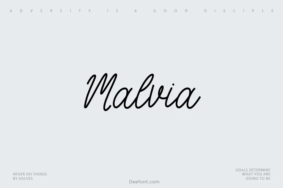 Malvia Font - Free Download & Preview | Deefont