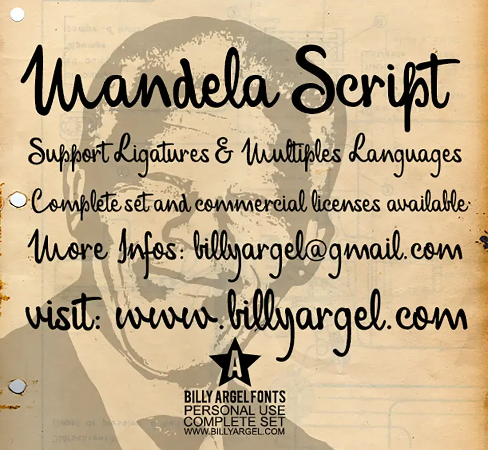 Mandela Script Font - Free Download & Preview | Deefont