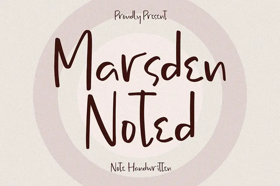 Marsden Noted Font - Free Download & Preview | Deefont