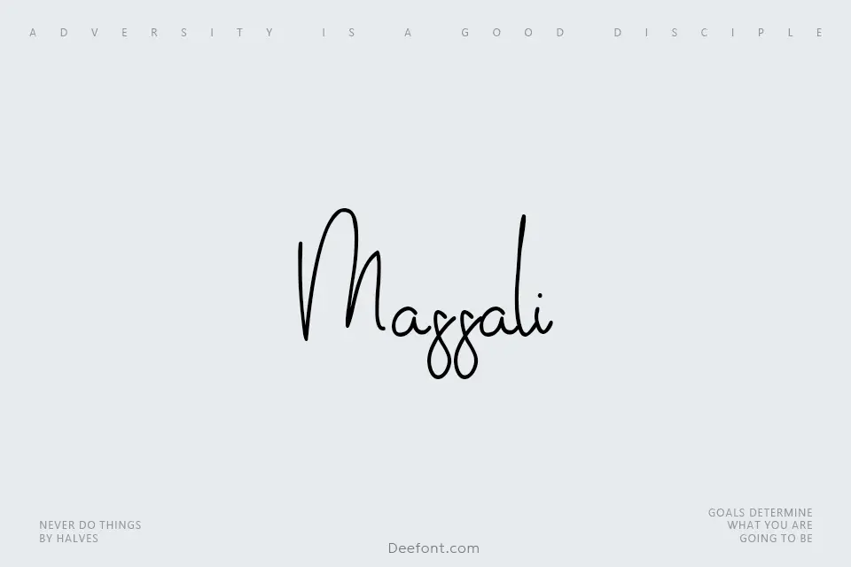 Massali Font - Free Download & Preview | Deefont