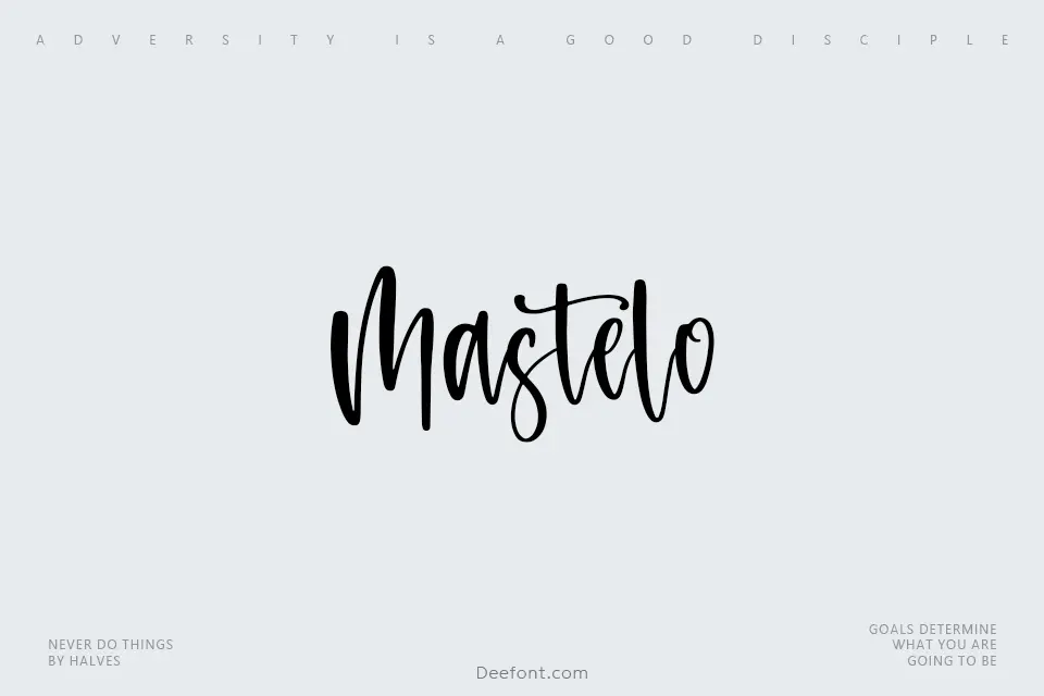 Mastelo Font - Free Download & Preview | Deefont