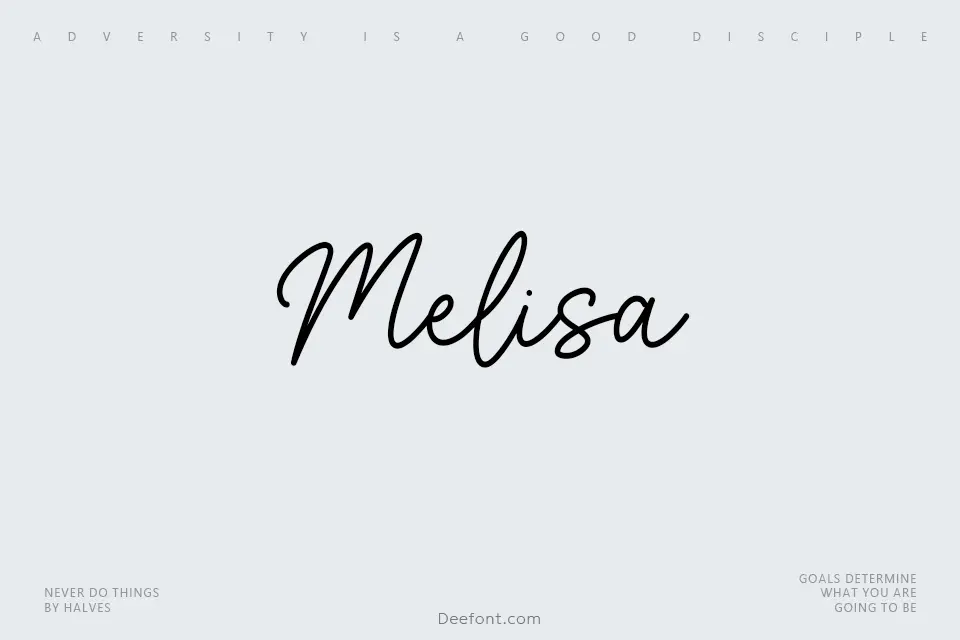 Melisa Font - Free Download & Preview | Deefont