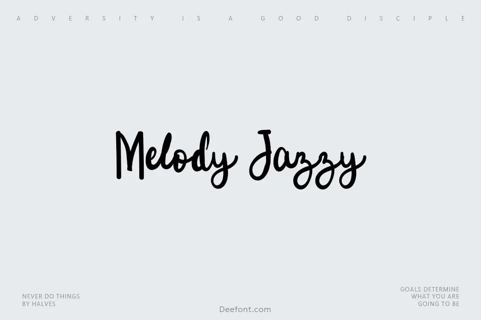 Melody Jazzy Font - Free Download & Preview | Deefont