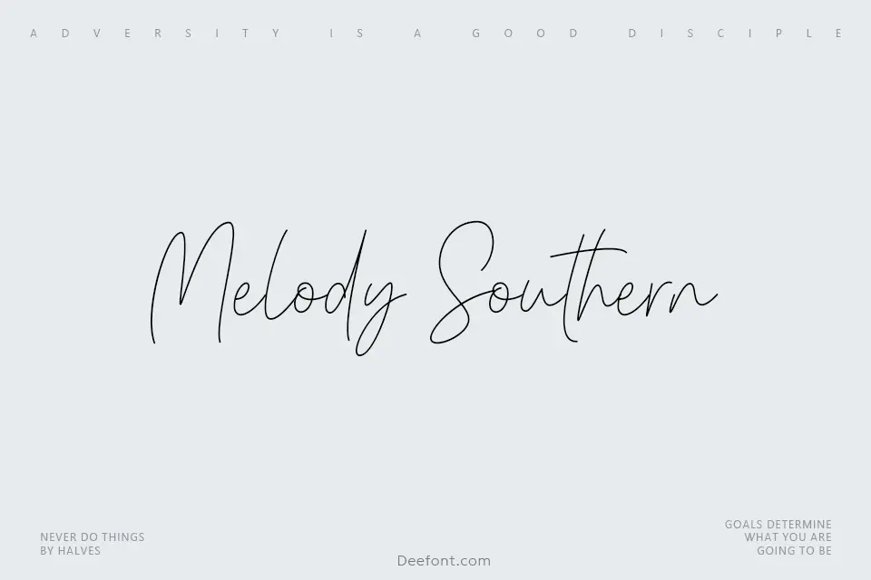 Melody Southern Script Font - Free Download & Preview | Deefont