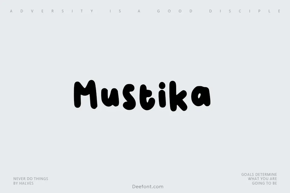 Mustika Font - Free Download & Preview | Deefont