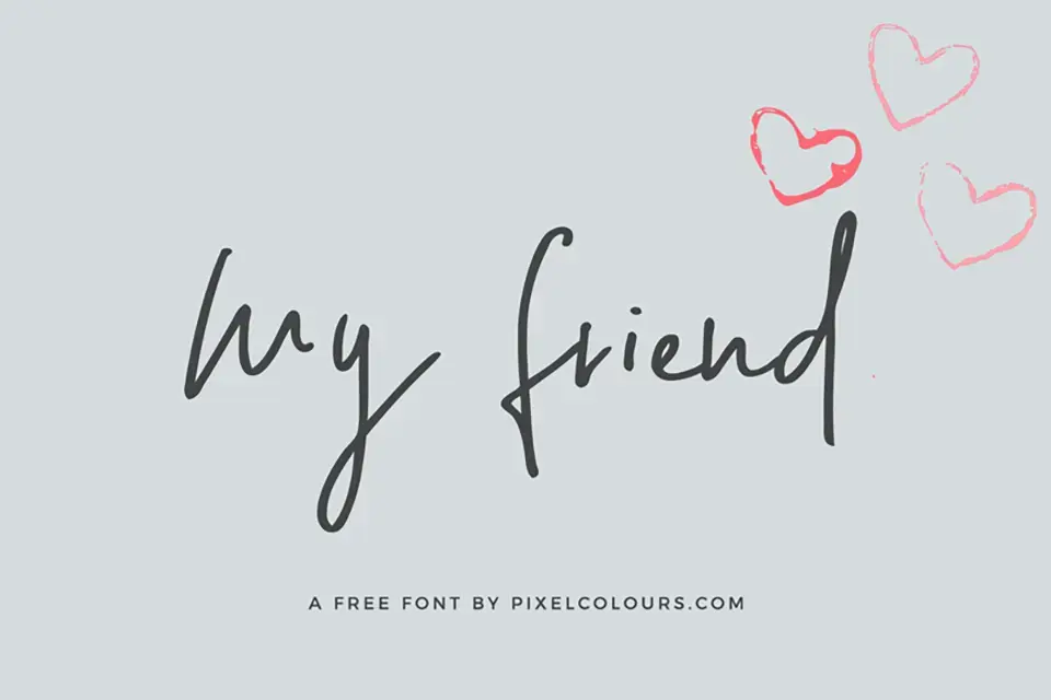 My Friend Font - Free Download & Preview | Deefont