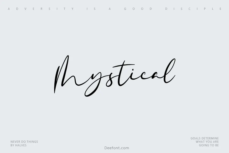Mystical Font - Free Download & Preview | Deefont