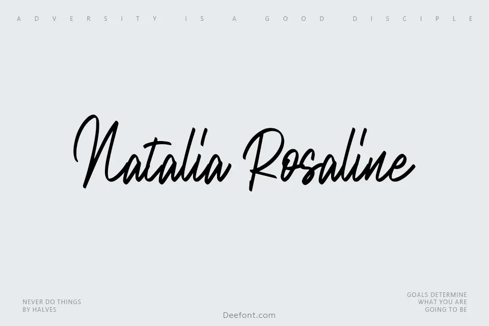 Natalia Rosaline Font - Free Download & Preview | Deefont