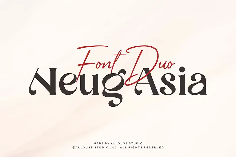 Neug Asia Script Font - Free Download & Preview | Deefont