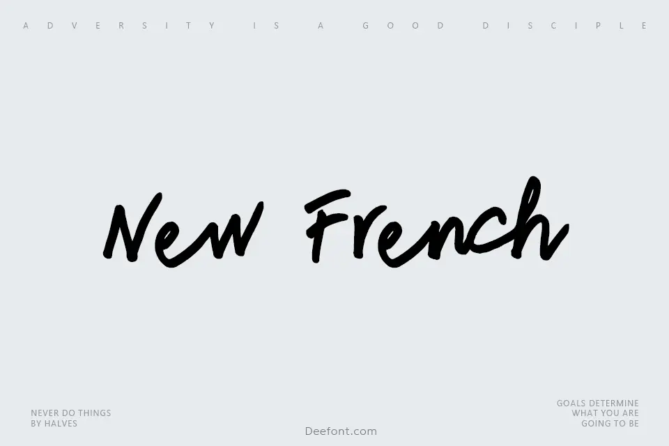 New French Font - Free Download & Preview | Deefont