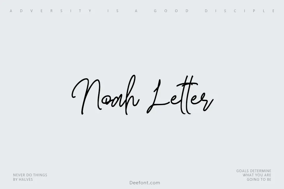 Noah Letter Font - Free Download & Preview | Deefont