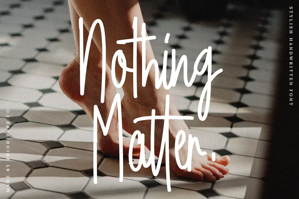 Nothing Matter Font - Free Download & Preview | Deefont