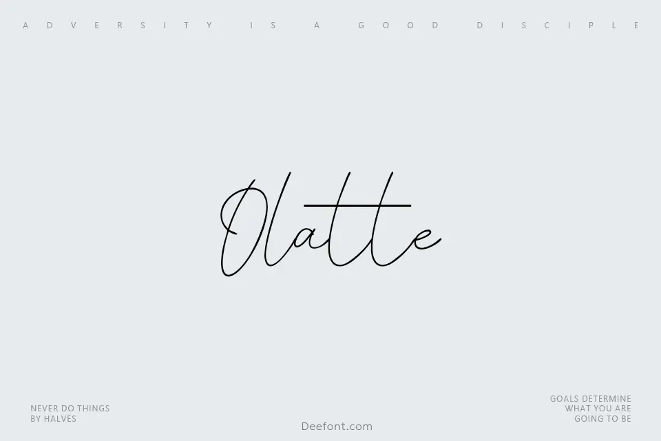 Olatte Font - Free Download & Preview | Deefont