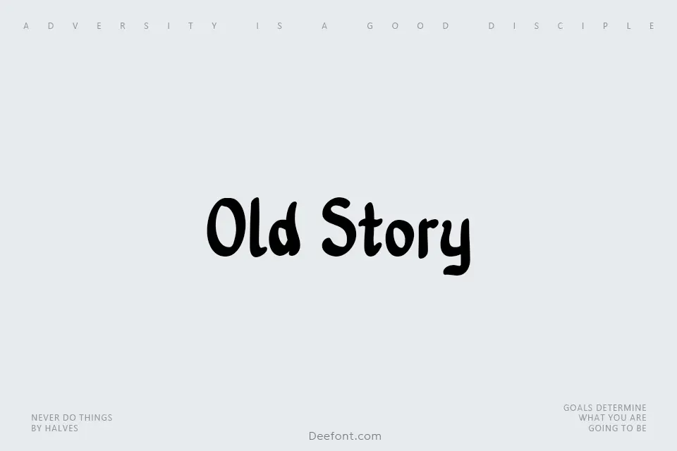 Old Story Font - Free Download & Preview | Deefont