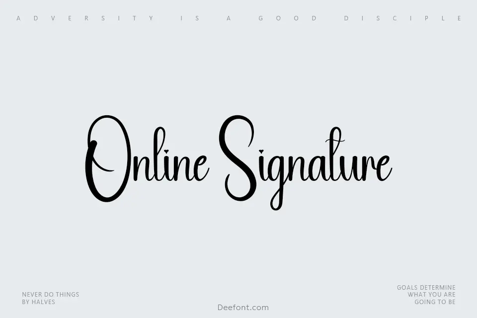 Online Signature Font - Free Download & Preview | Deefont