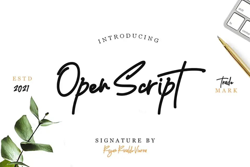 Open Script Font - Free Download & Preview | Deefont