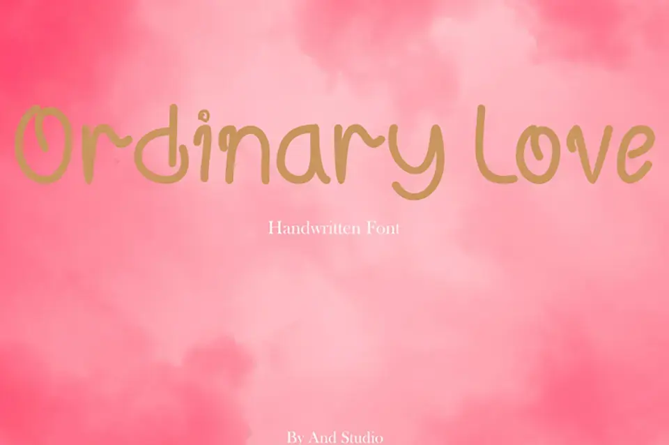 Ordinary Love Handwritten Font - Free Download & Preview | Deefont