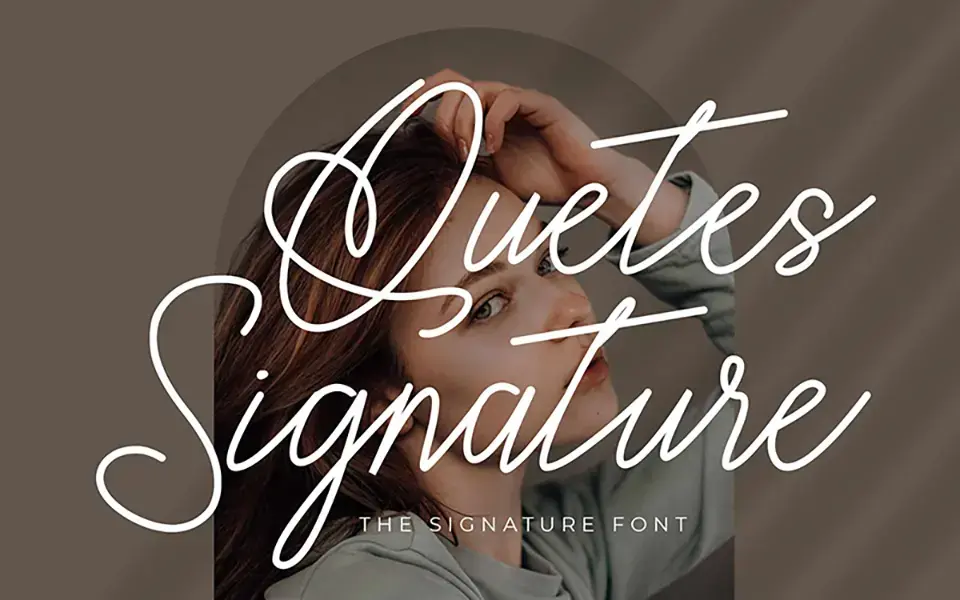 Quetes Signature Font - Free Download & Preview | Deefont