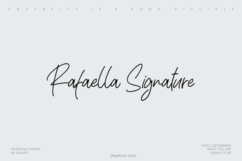 Rafaella Signature Font - Free Download & Preview | Deefont