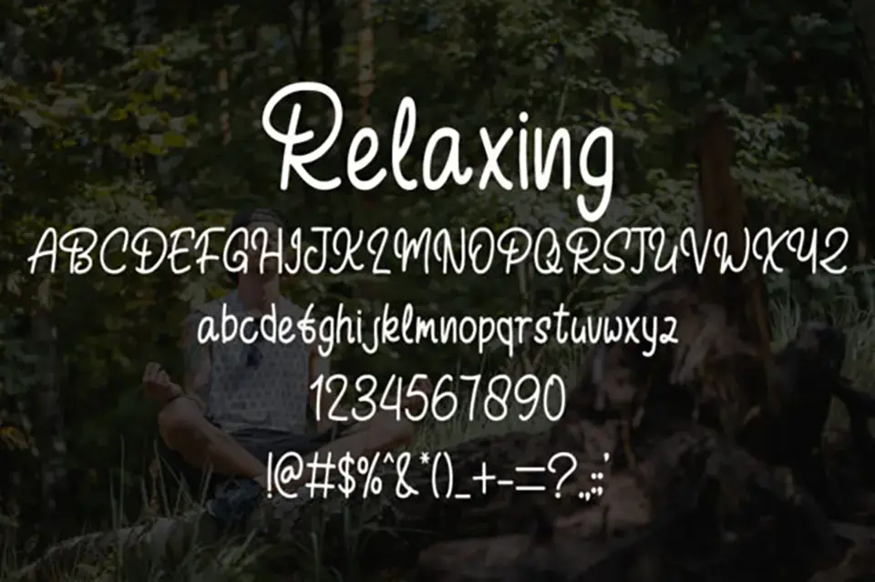 Relaxing Font - Free Download & Preview | Deefont