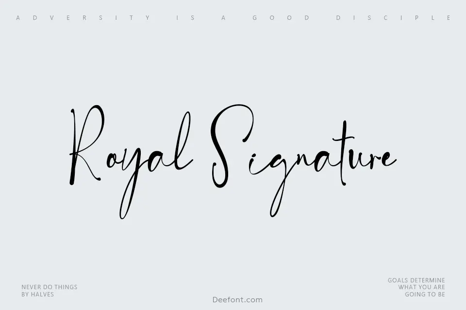 Royal Signature Font - Free Download & Preview | Deefont