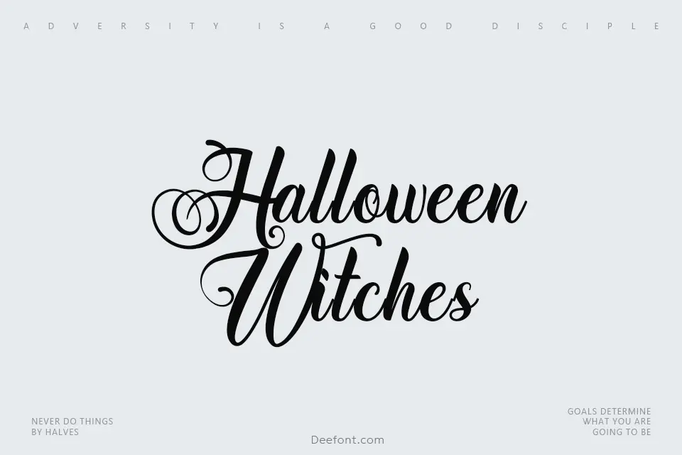 Halloween Witches Script Font - Free Download & Preview | Deefont