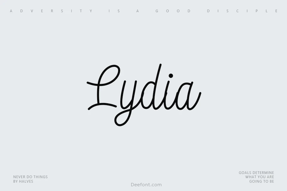 Lydia Font - Free Download & Preview | Deefont